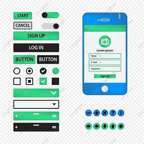 Mobile Ui Wireframe Elements