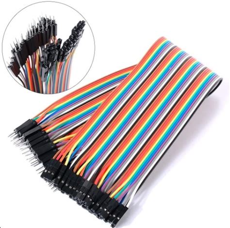 10cm Male To Female Breadboard Jumper Wires 2 54mm 40pcs Zbotic