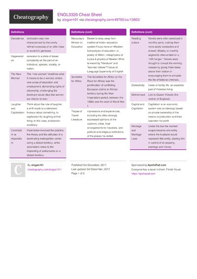 Cheat Sheets Matching Sparx Reader Cheat Cheat