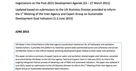 A Compilation Of Expert Advice On Water And Sanitation Related