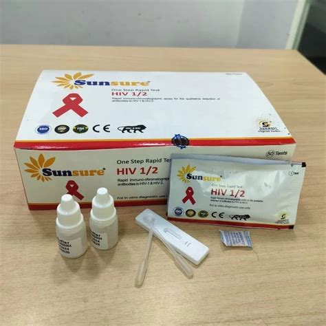 Sunsure Hiv 12 Rapid Detection Test Kit Number Of Reactionspreps