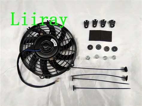 범용 선풍기자동 에어컨 선풍기 12v 80 와트 흡입 흡입 팬 미니 트럭 미니버스 콘덴서 차량용 에어컨 선풍기fan 12v