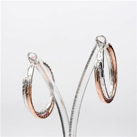 Natural Red Round Ruby And White Diamond 201 Carat Tw White Gold Loop