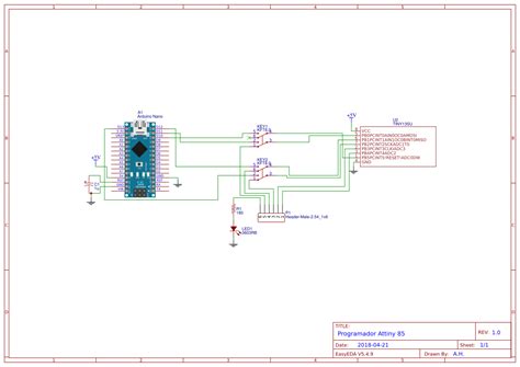 Attiny 85 20SU Programmer OSHWLab