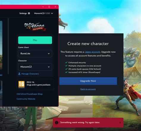 Why Cant Add New Character To Jagex Acc R2007scape