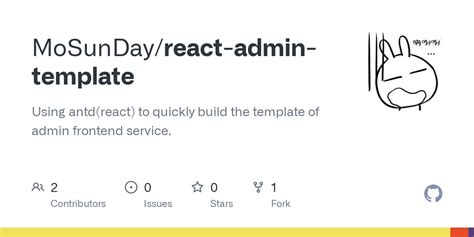 GitHub MoSunDay React Admin Template Using Antd React To Quickly Build The Template Of Admin