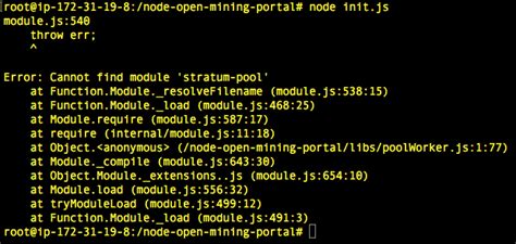 Npm Install Stratum Pool Error Code 128 Ubuntu 160403 · Issue
