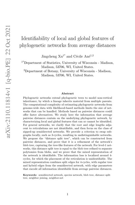 pdf identifiability of local and global features of phylogenetic