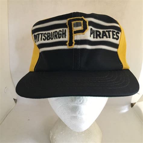 Vintage Pittsburgh Pirates Trucker Snapback Hat Adjustable 1990s 80s D2 Etsy