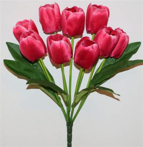 Искусственные цветы Тюльпан атлас 9 ка не прес R 1480 ИСКУССТВЕННЫЕ