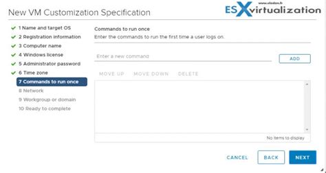 What Is Vmware Vm Customization Specification And How To Use It Esx