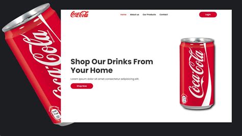 How To Create Responsive Html Css Website Coca Cola Landing Page Youtube