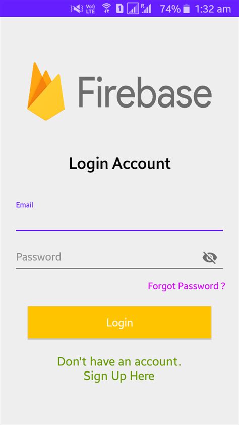 Android Working With Firebase Signup And Login Auth