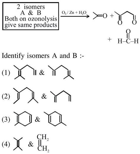 Solved Identify Isomers A And B