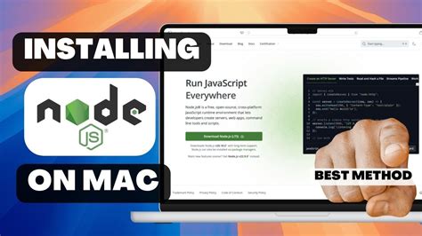 How To Install Nodejs On Macos By Using Node Version Manager Nvm Youtube