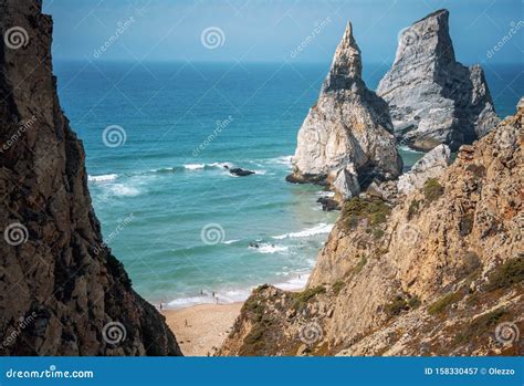 Ursa Beach Praia Da Ursa In Portuguese Near Cabo Da Roca At Sunset
