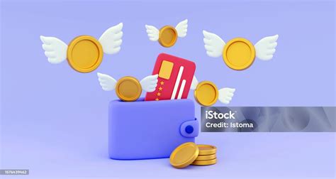 3d 동전 날개 플라이 카드 플로팅 돈 저축 지갑에 캐쉬백 3차원 형태에 대한 스톡 사진 및 기타 이미지 3차원 형태 경제 고객 Istock