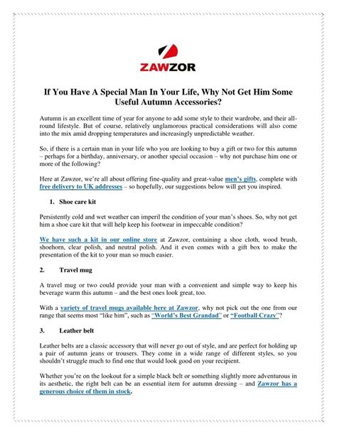 Ppt If You Have A Special Man In Your Life Why Not Get Him Some