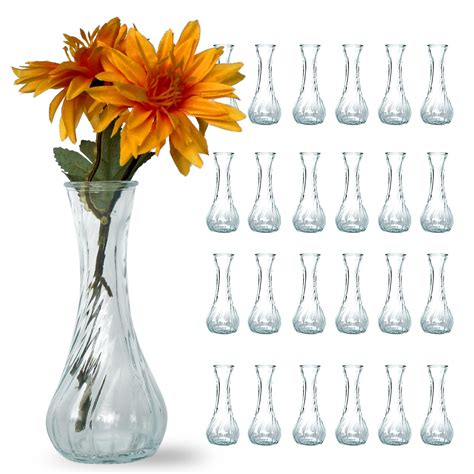 Orren Ellis Glass Bud Vases In Bulk Set Of 24 Small Glass Vases For
