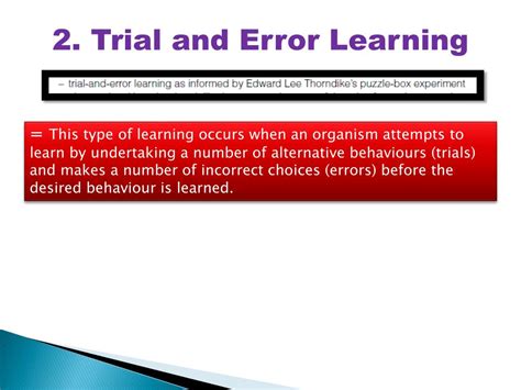 Ppt 2 Trial And Error Learning Powerpoint Presentation Free Download Id 2536717