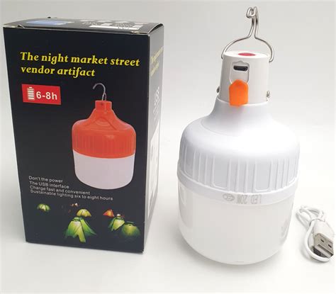 Акумуляторна кемпінгова Led лампа 20w світильник з гачком Usb зарядка ліхтар світильник Bl 1821