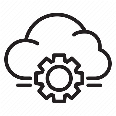 Cloud Computing Settings Cog Gear Configuration Optimization Icon