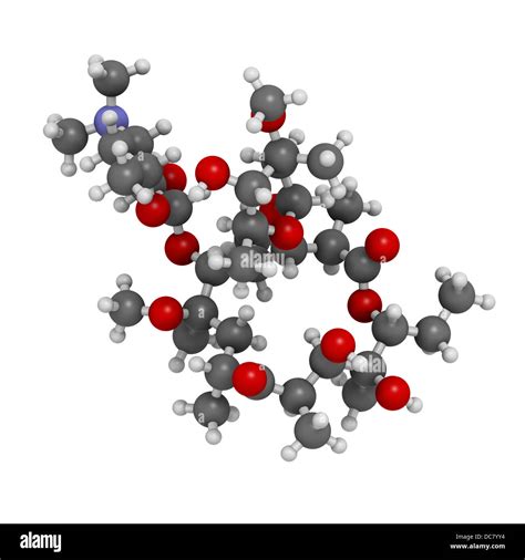 Clarithromycin Antibiotic Drug Macrolide Class Chemical Structure