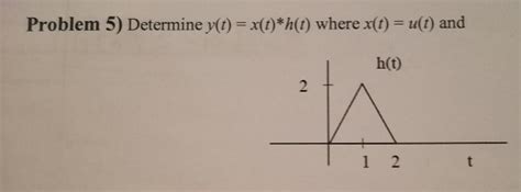 Solved Problem Determine Y T X H T Where X T Ult Chegg Com