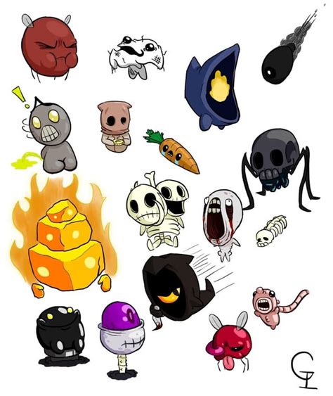 Some Enemies From Fiend Folio R Bindingofisaac