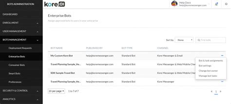 Bots Management Module Koreai Documentation