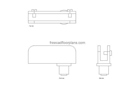 Pivot Hinge Free Cad Drawings