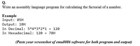 Answered Write An Assembly Language Program For Bartleby