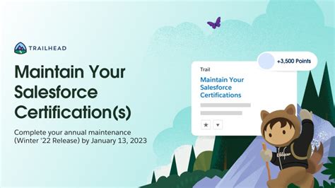 🔒⛄️ Winter 22 Certification Maintenance Is Due Tomorrow Trailhead