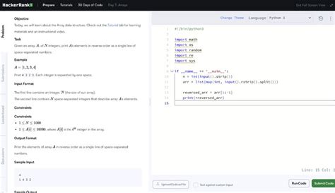 30daysofcode Day7 30daysofcode Arrays Learningtocode Hackerrank