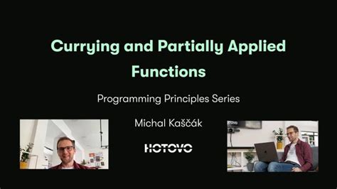 Hotovo On Linkedin Programming Principles 8 Currying And Partially Applied Functions