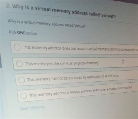 2 Why Is A Virtual Memory Address Called StudyX