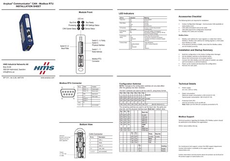 Anybus Communicator CAN Modbus RTU AB