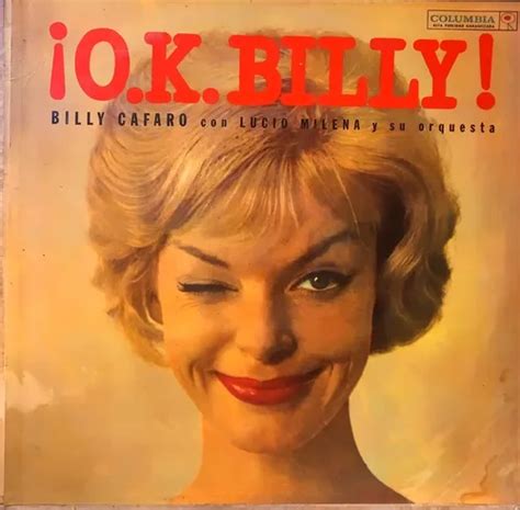 Billy Cafaro Vinilo Original 1963 Ok Billy 3er Lp Muyraro Estándar Envío Gratis