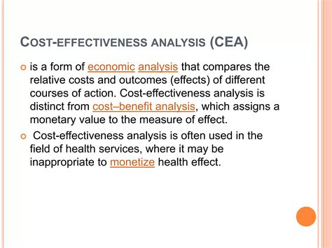 Cost Effectiveness Analysis Pptx