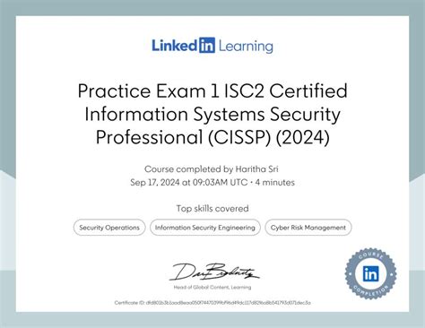 haritha sri on linkedin certificate of completion