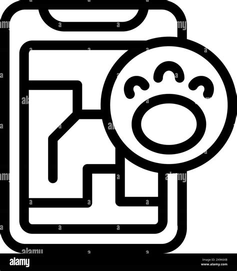 Black Line Art Of A Smartphone Displaying A Map App With A Location Pin Symbolizing Navigation