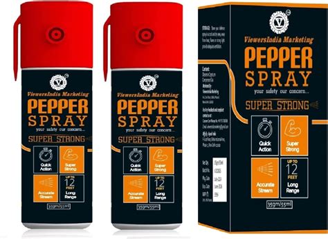 Knockout Pepper Spray For Self Defence Small Pocket Size 55ml Amazon