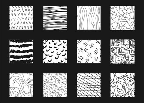 Premium Vector Abstract Square Shape Texture Backgrounds Line Doodle