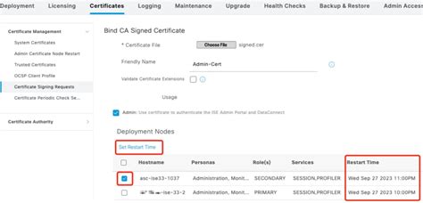 configure controlled application restart in ise 3 3 cisco