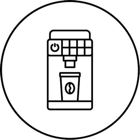 커피 머신 아이콘 프리미엄 벡터