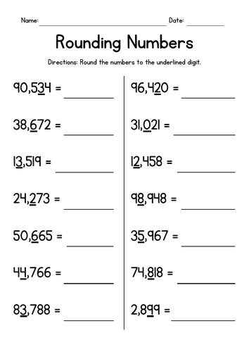 Place Value Worksheets Bundle Comparing Ordering Rounding Expanded