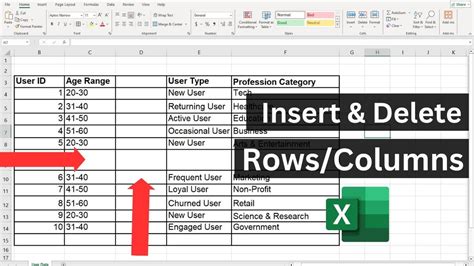 How To Insert Rows And Columns In Excel Master Excel Effortlessly Comprehensive Tutorial Youtube