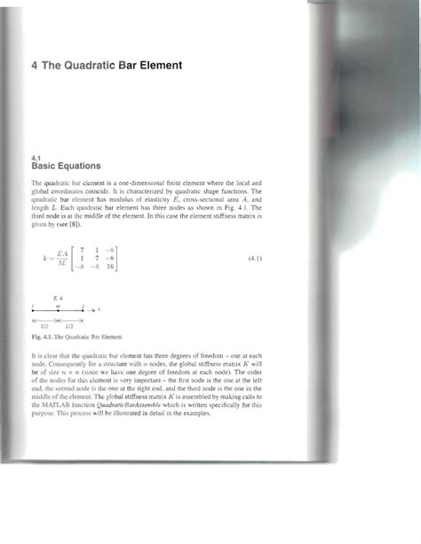Pdf The Quadratic Bar Element