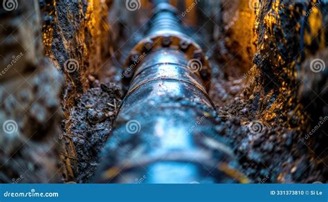 Underground Pvc Pipeline Installation For Modern Homes Concept Pvc Piping Underground Royalty