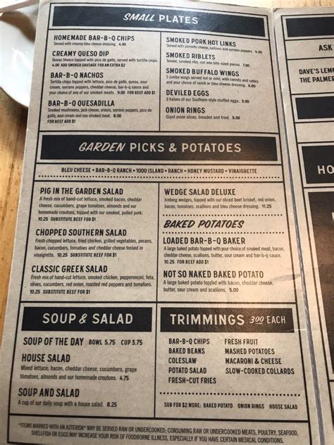 Menu At Jim N Nicks Bbq Trussville Gadsden Hwy